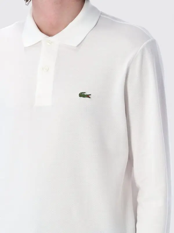 Lacoste Cotton Polo With Mini Logo - White