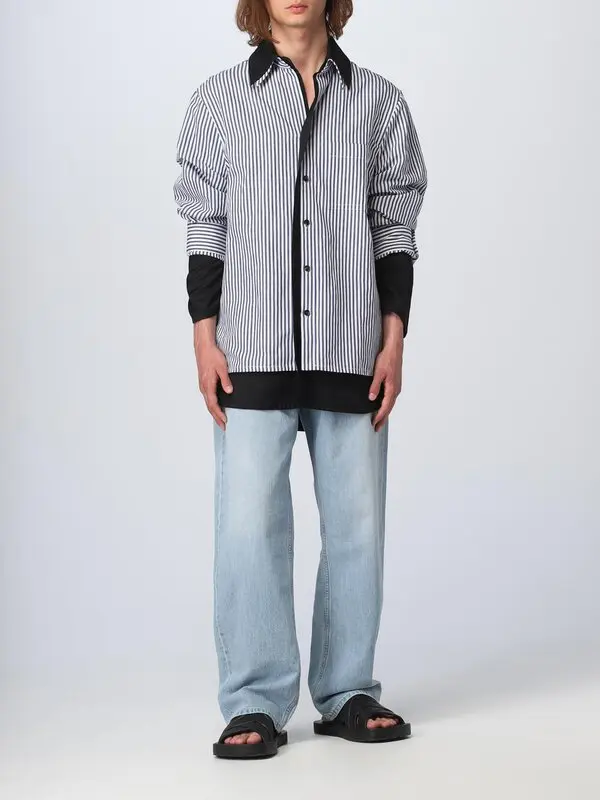 Bottega Veneta Shirt In Cotton And Linen