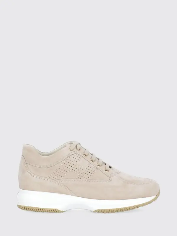 Hogan Interactive Suede Sneakers - Beige