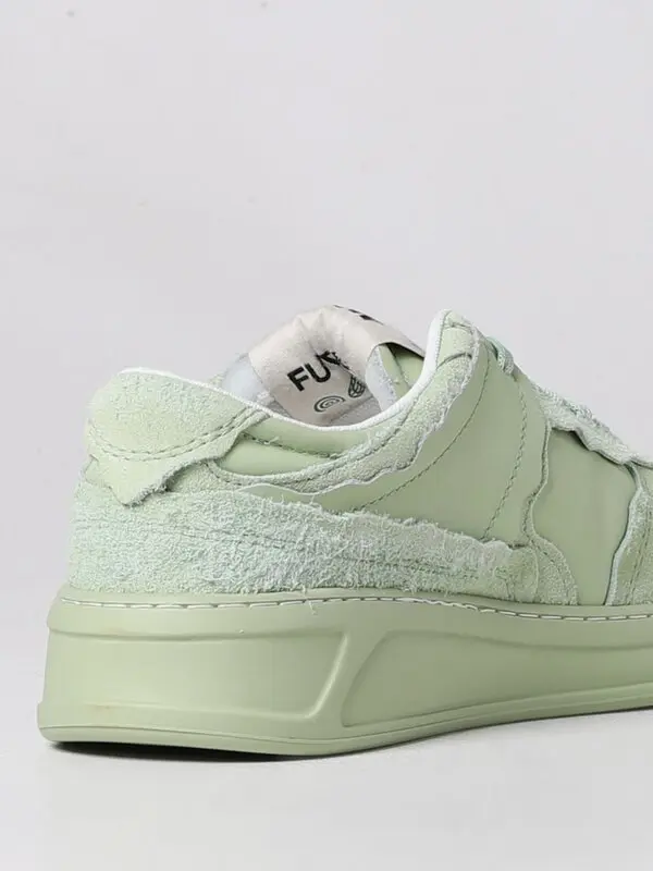 MSGM Acbc X Leather And Repet Sneakers - Green