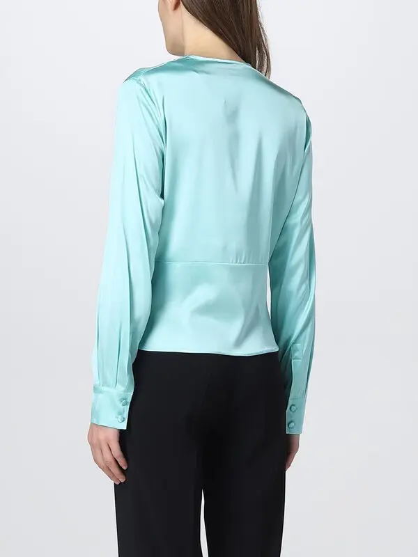 Pinko Draped V-neck Blouse - Green