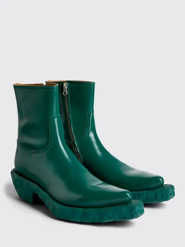 Camper Zip Up Boot - Green