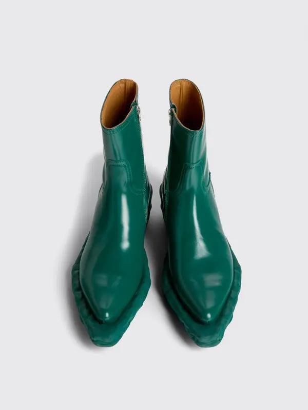 Camper Zip Up Boot - Green