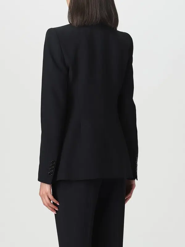 Alexander McQueen Crepe Blazer - Black