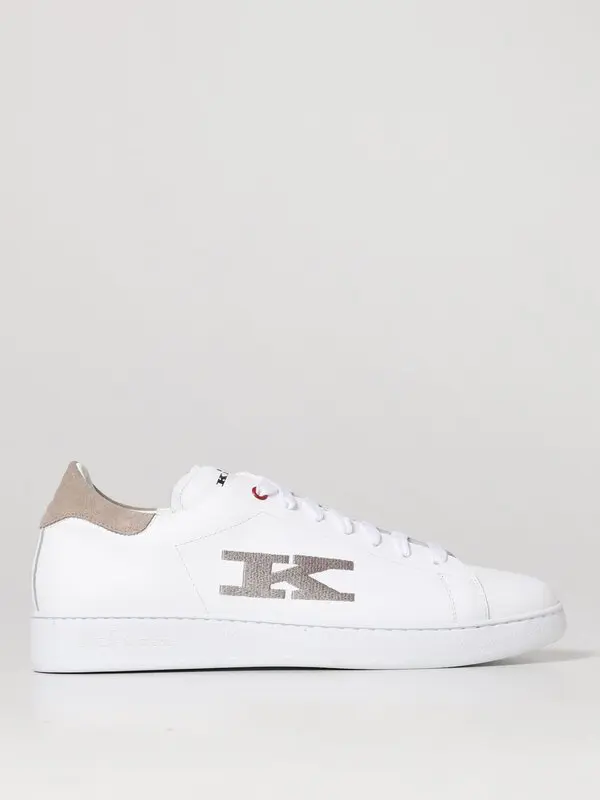 Kiton Leather Lace-up Sneakers - White 1