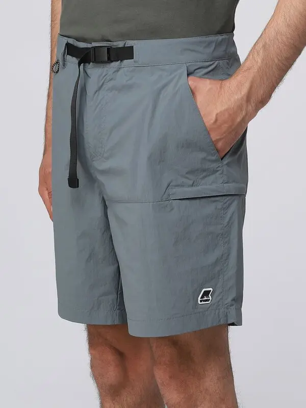 K-WAY Belted Shorts - Grey