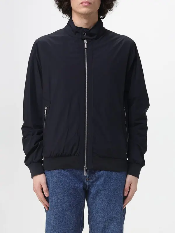 MOORER Zip-up Jacket - Blue