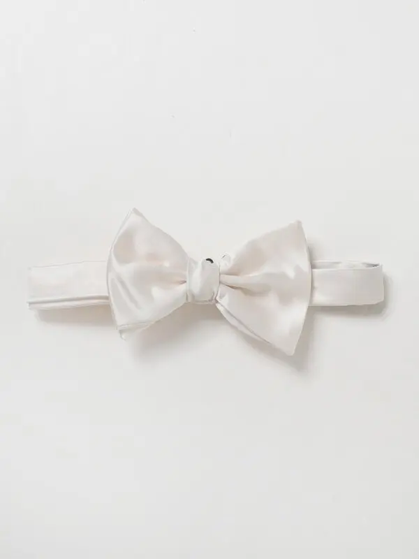 Emporio Armani Silk Bow Tie - Yellow Cream