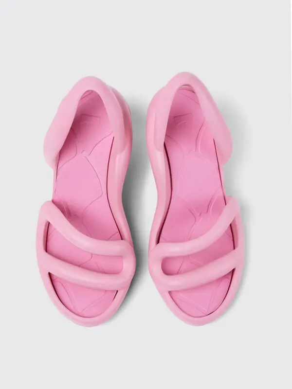 Camper Kobarah Rubber Heeled Sandals - Pink