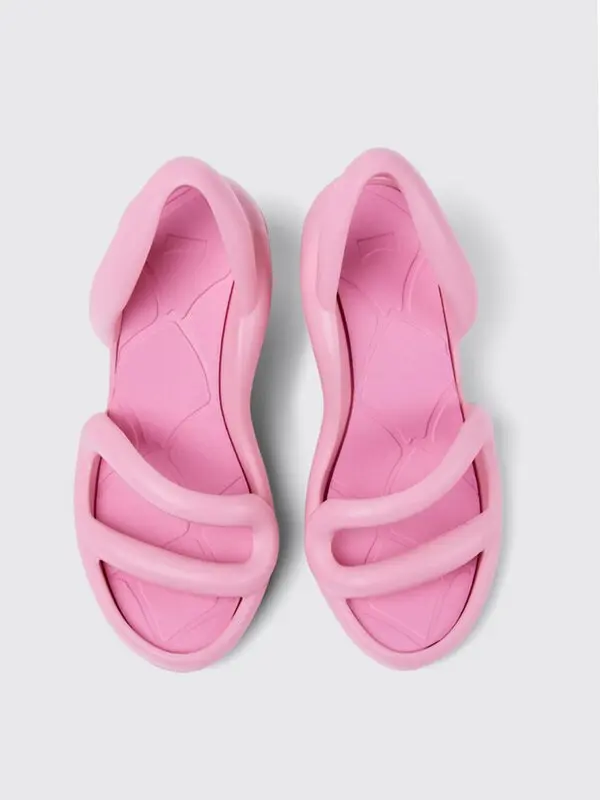 Camper Kobarah Rubber Heeled Sandals - Pink
