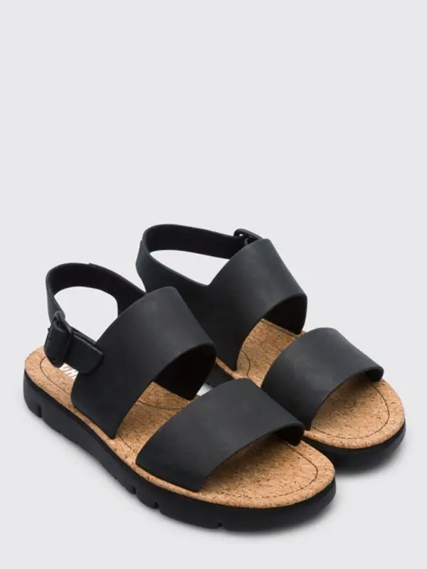 Camper Oruga Full Grain Leather Sandals