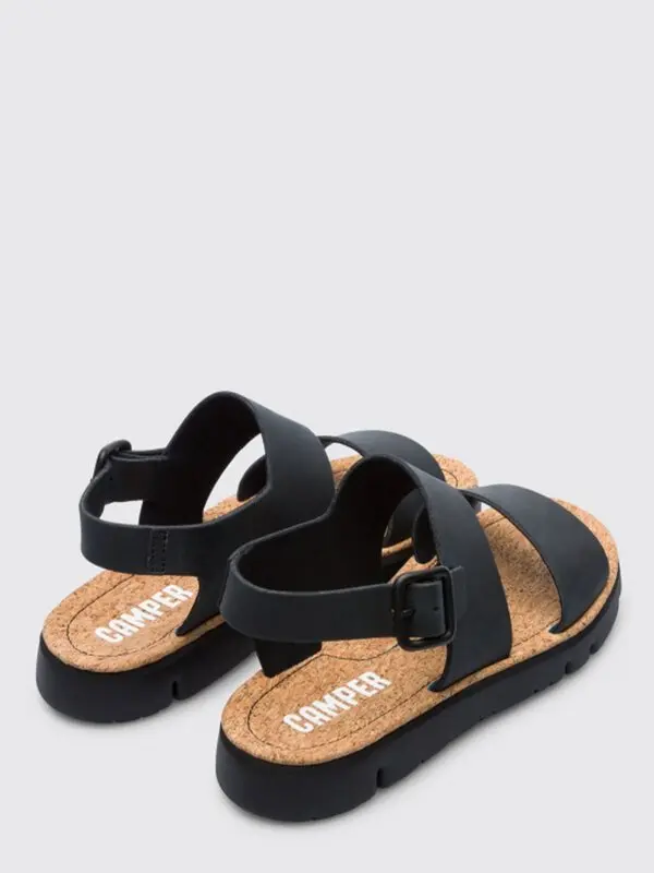 Camper Oruga Full Grain Leather Sandals