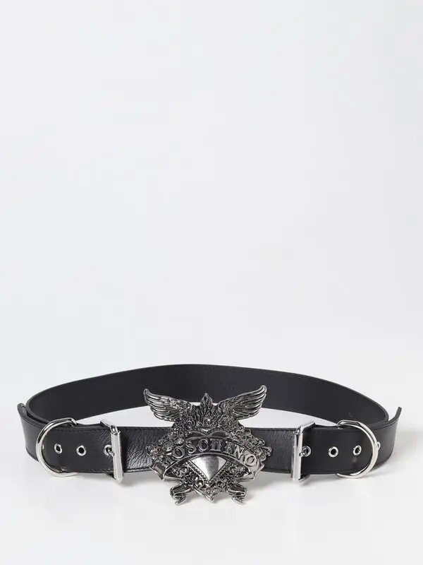Moschino Leather Belt - Black