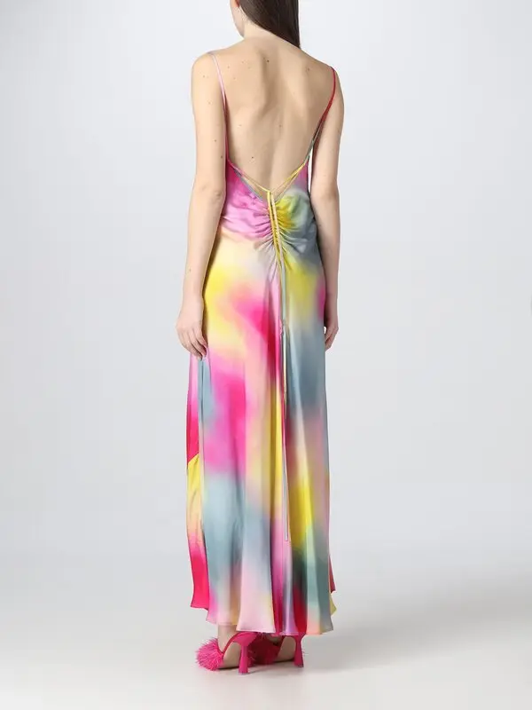 MSGM Abstract Print Maxi Dress