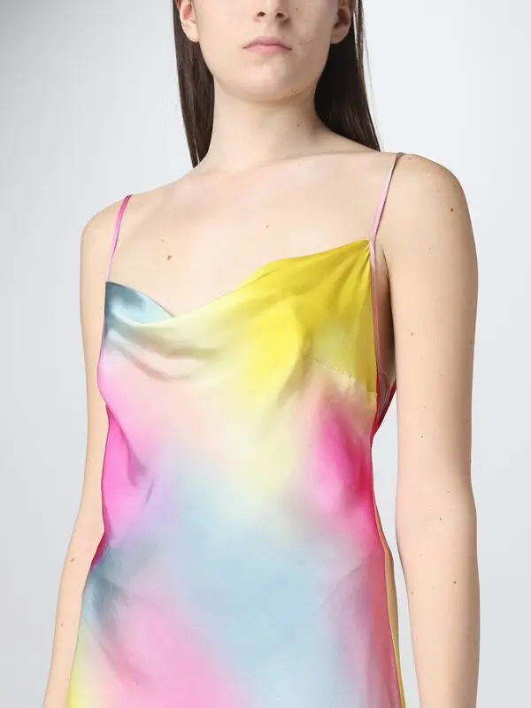 MSGM Abstract Print Maxi Dress