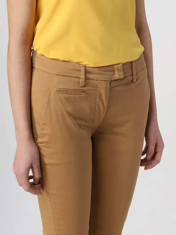 DONDUP Cotton Pants - Leather