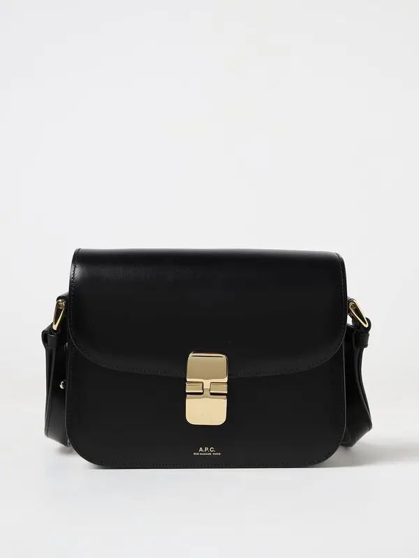 A.p.c. Grace Smooth Crossbody Bag - Black