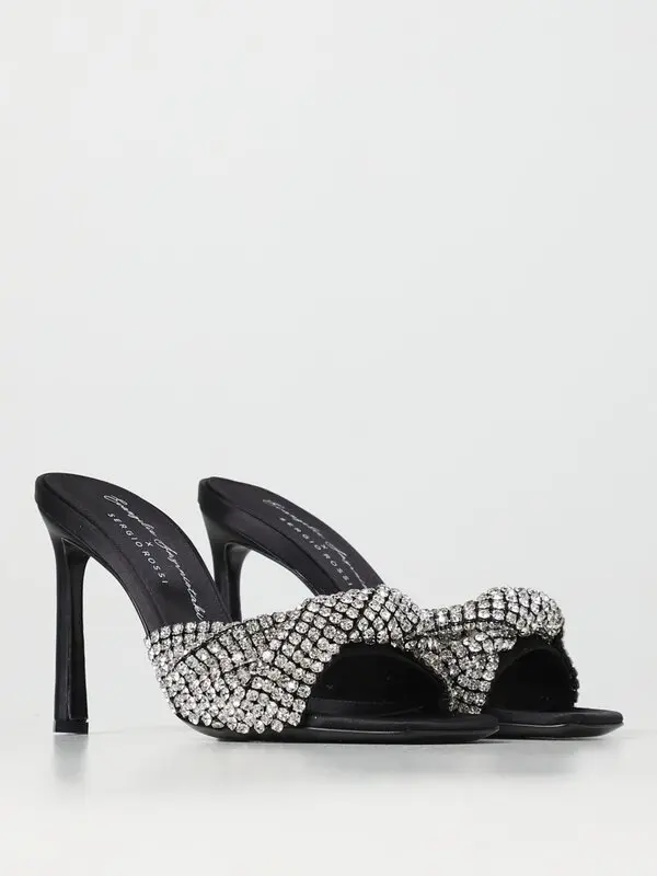 SERGIO ROSSI Heeled Sandal - Black