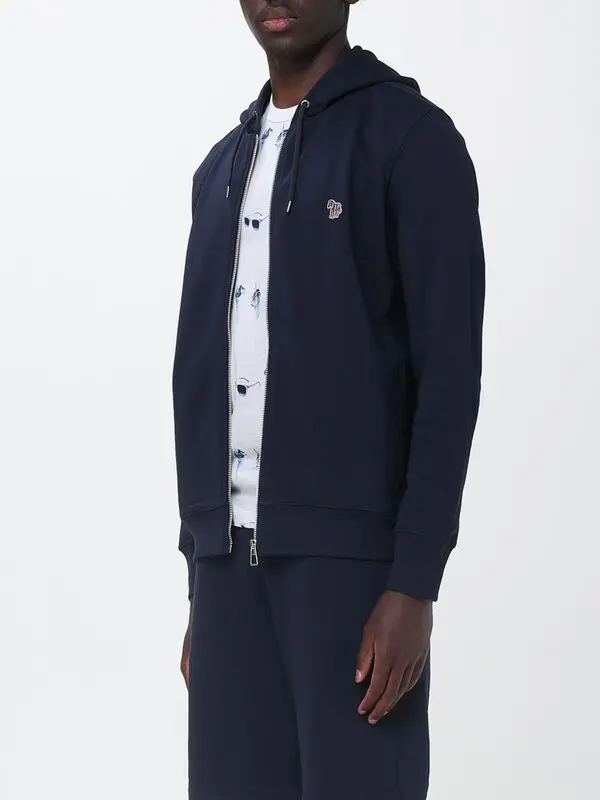 Paul Smith Zip-up Hoodie With Embroidered Logo