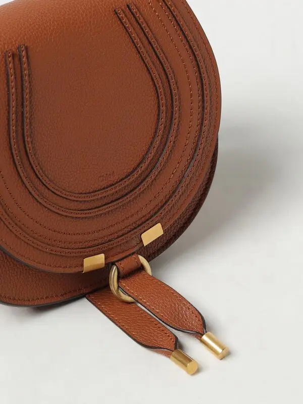 Chloé Marcie Grained Leather Bag - Brown