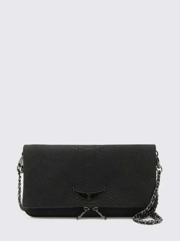 Zadig&Voltaire Clutch With Chain Strap - Black