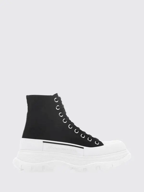 Alexander McQueen Canvas Ankle Boots - Black