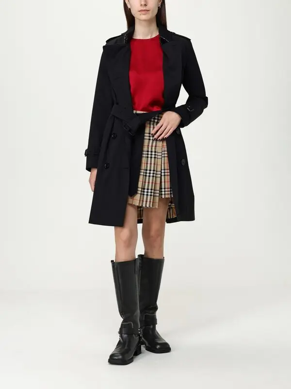 Burberry Vintage Check Wool Mini Skirt
