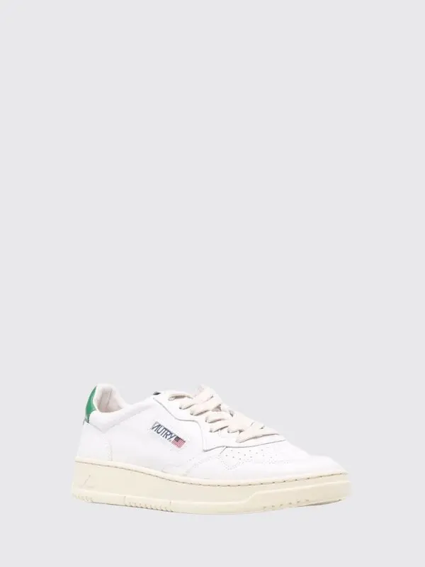 AUTRY Medalist Low Top Leather And Suede Trainers - Grass Green