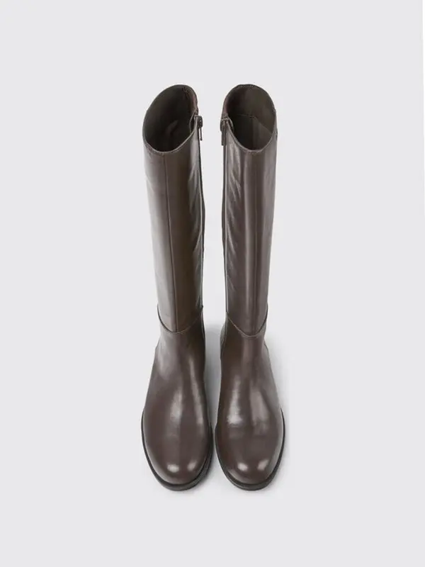 Camper Knee High Boots - Brown