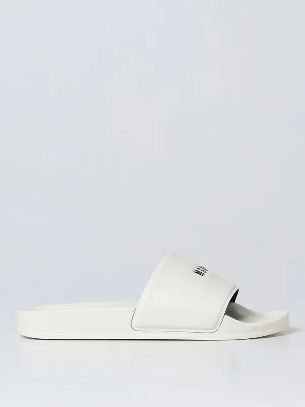 MSGM Rubber Slides - White