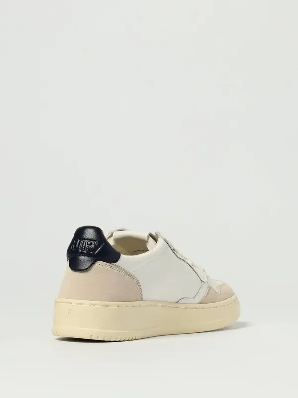 AUTRY Medalist Bicolour Leather And Suede Trainers - White