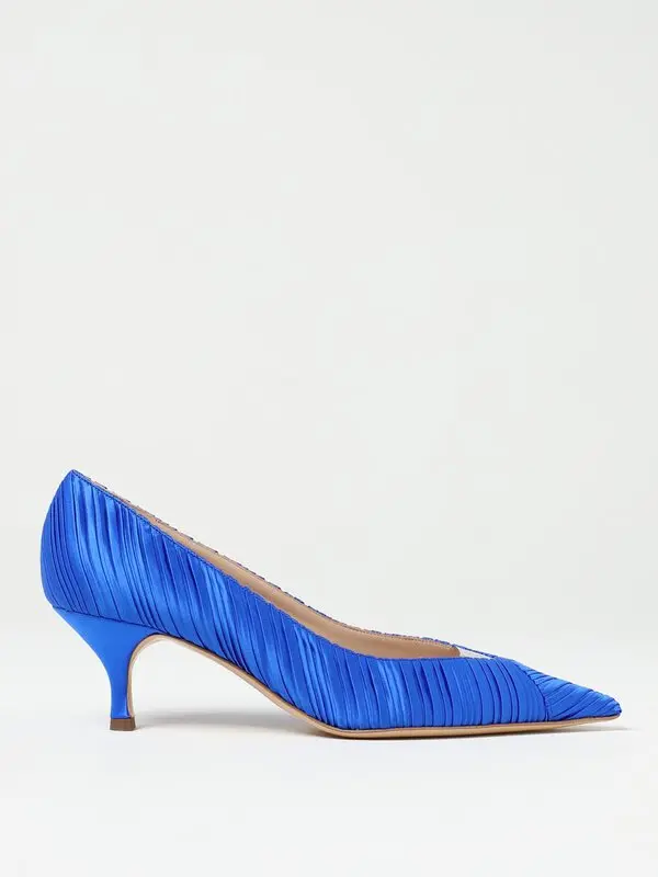 Casadei Pleated Pointed Toe Pumps