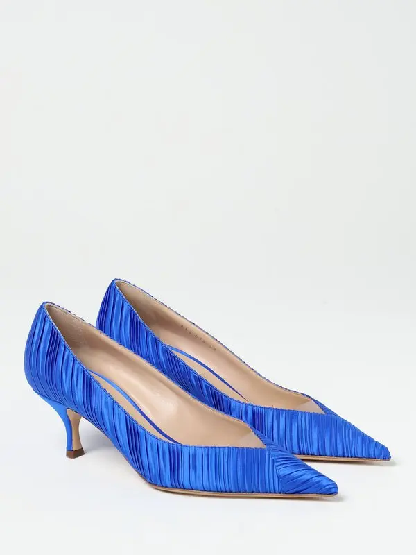 Casadei Pleated Pointed Toe Pumps