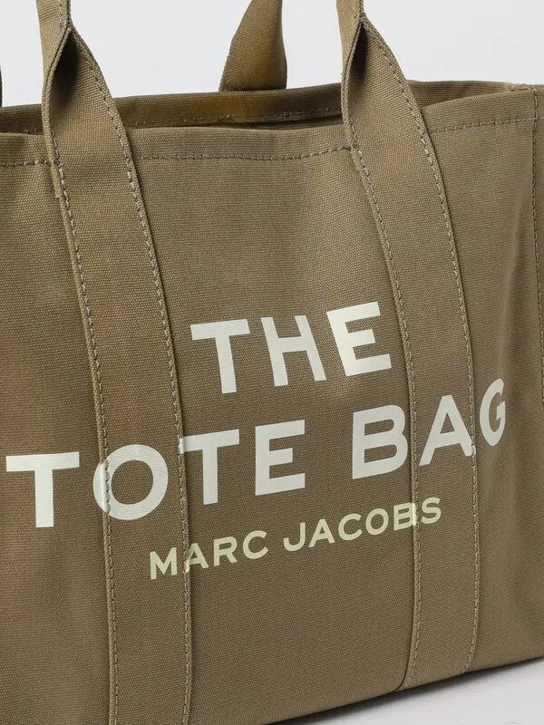 Marc Jacobs The Tote Bag In Canvas With Jacquard Logo - Green