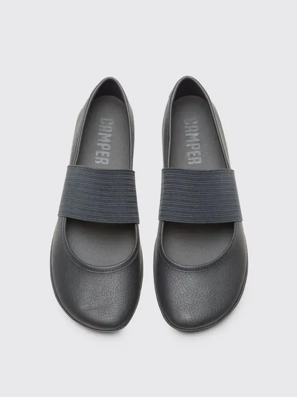 Camper Right Ballerinas In Calfskin - Blue