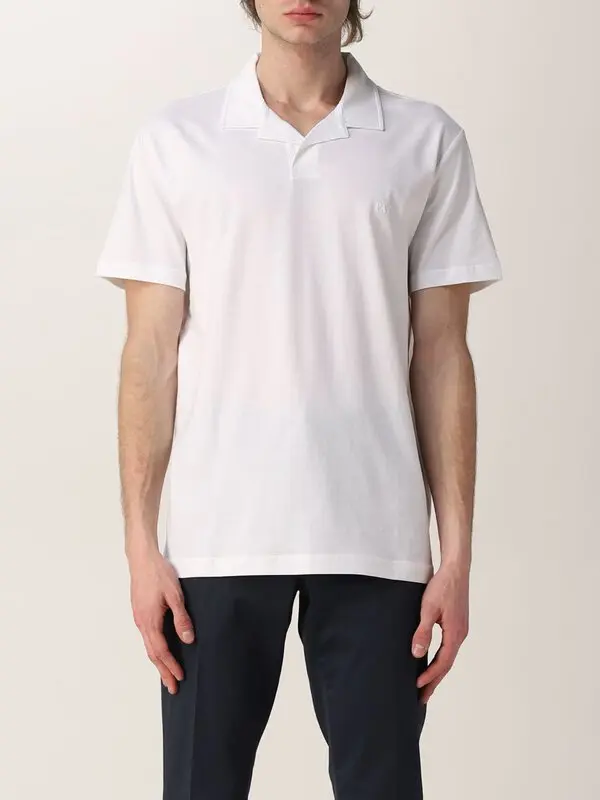 FAY Polo Shirt With Embroidered Logo - White