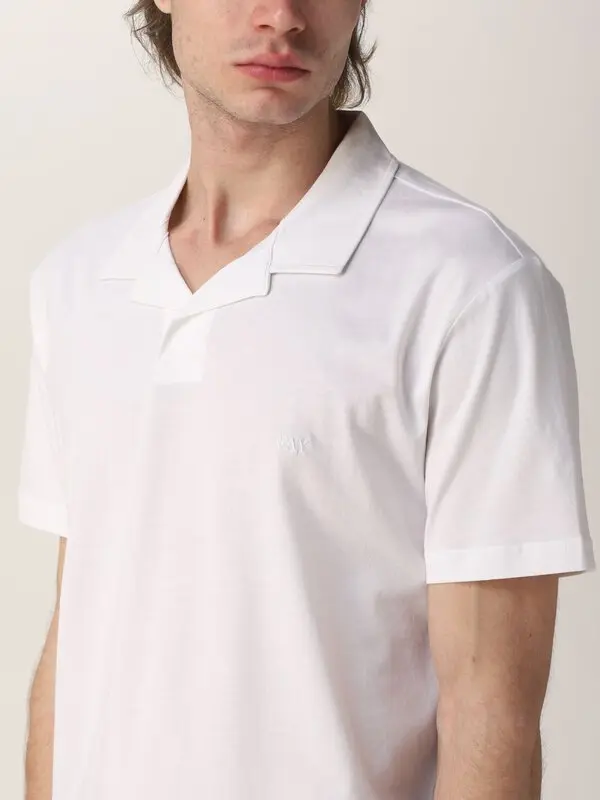 FAY Polo Shirt With Embroidered Logo - White
