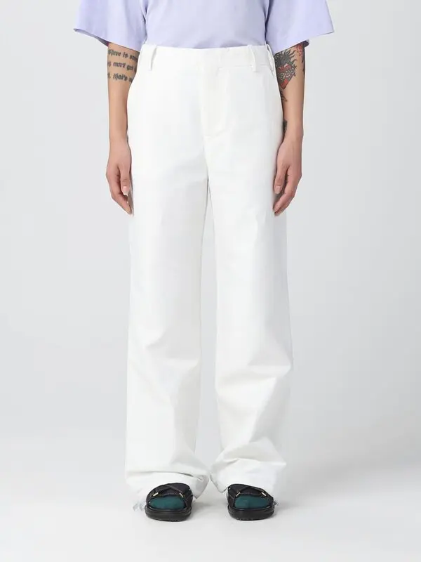 Marni Cotton Blend Pants - White