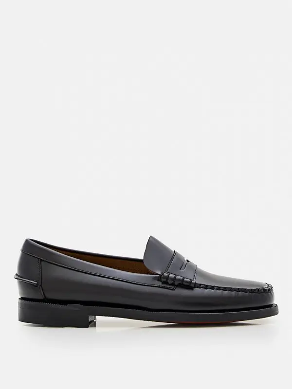 SEBAGO Classic Dan Brushed Leather Loafers - Black