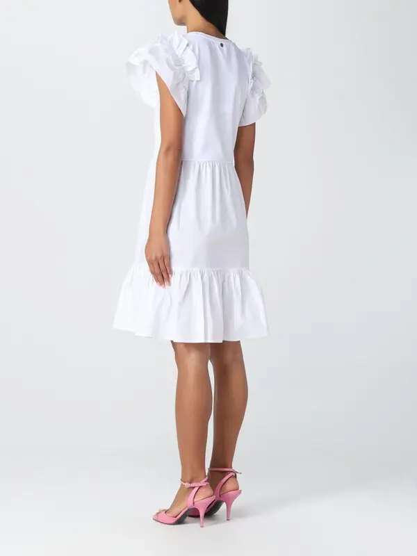 Liu Jo Ruffled Sleeve Tiered Dress
