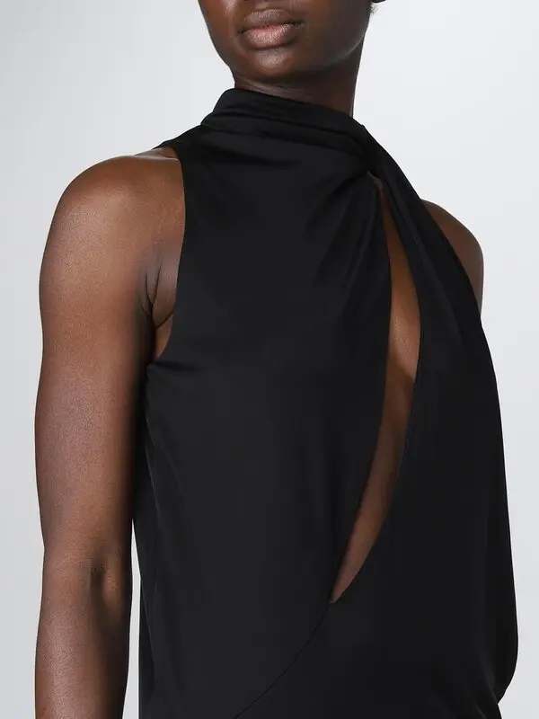 Versace Jersey Halterneck Midi Dress