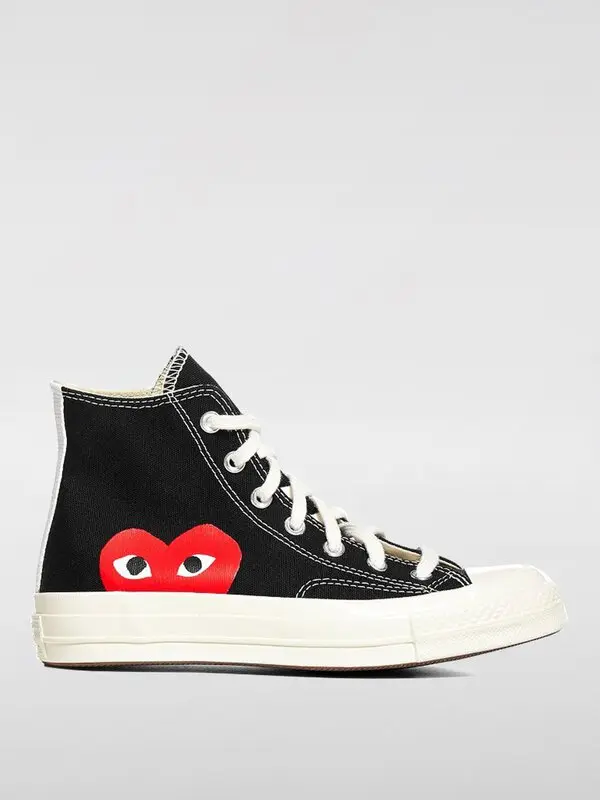 Play Comme Des Garcon X Converse Chuck Taylor High Top Sneakers