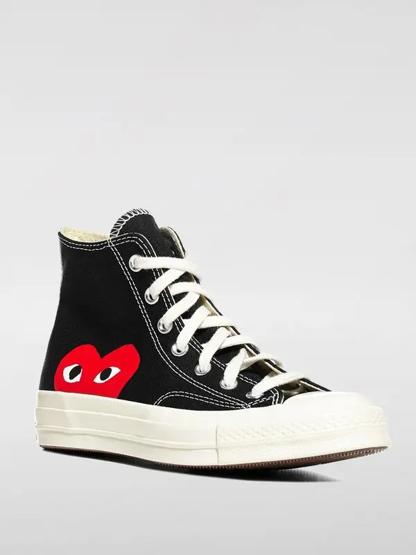 Play Comme Des Garcon X Converse Chuck Taylor High Top Sneakers