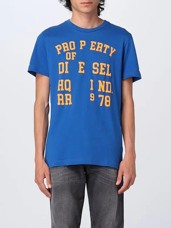 DIESEL® Cotton T-shirt - Blue