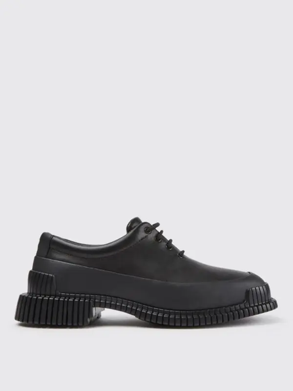 Camper Pix Lace-up Calfskin Oxford Shoes - Black