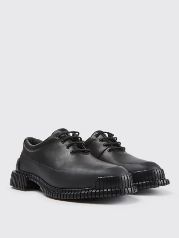 Camper Pix Lace-up Calfskin Oxford Shoes - Black