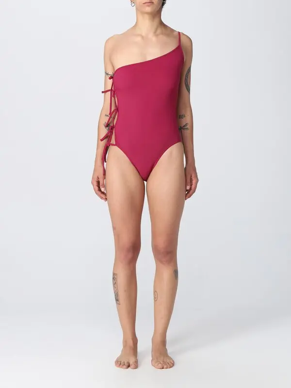 Rick Owens One-shoulder Swimsuit - Fuchsia