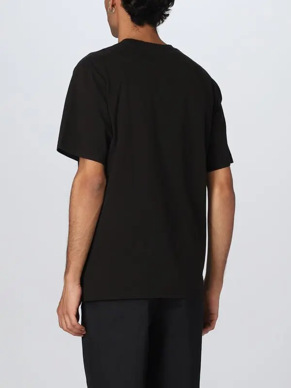 Kenzo Logo Print Cotton T-shirt With Dropped Shoulders And Short Sleeves