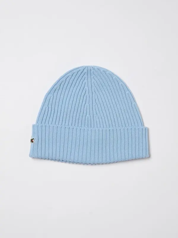 Lacoste Ribbed Beanie - Gnawed Blue