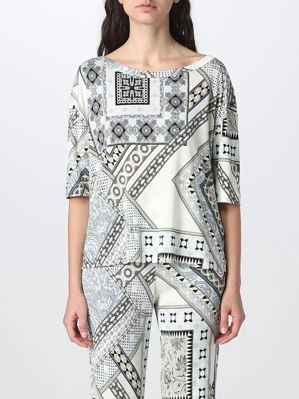 Etro Printed Viscose Top - White